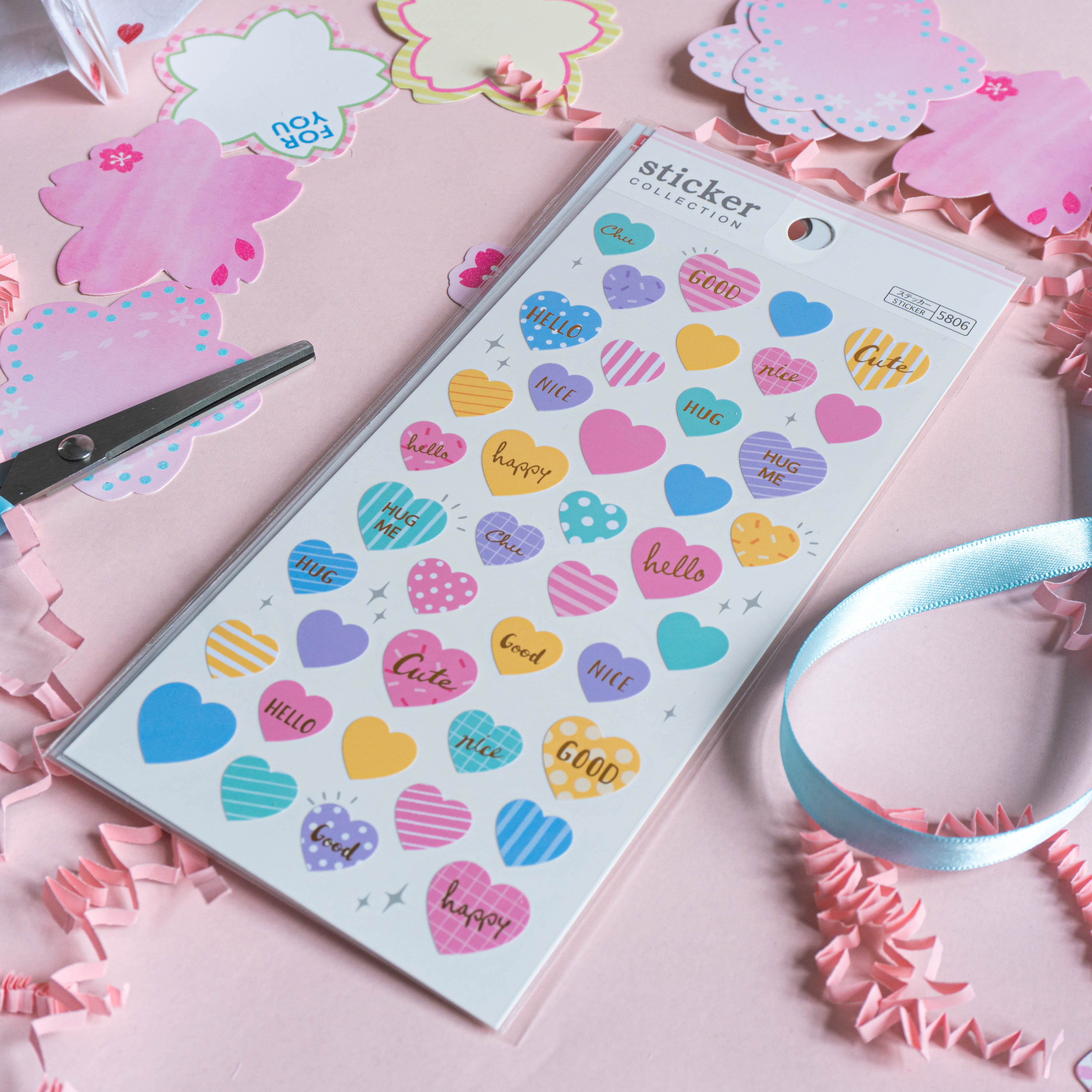 Sticker – Heart Words – Gift a WOW
